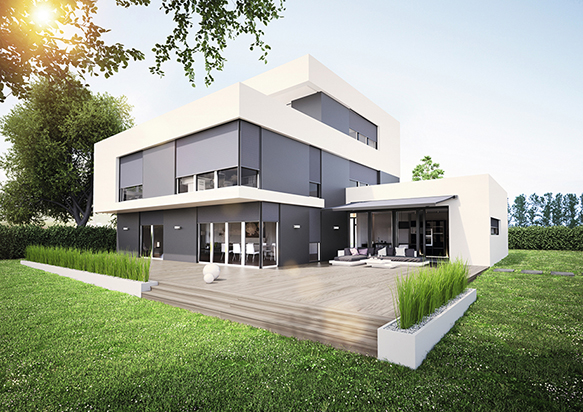 Schacht-System-Markise mit easyZIP-Führung - Michael Holland Bauelemente